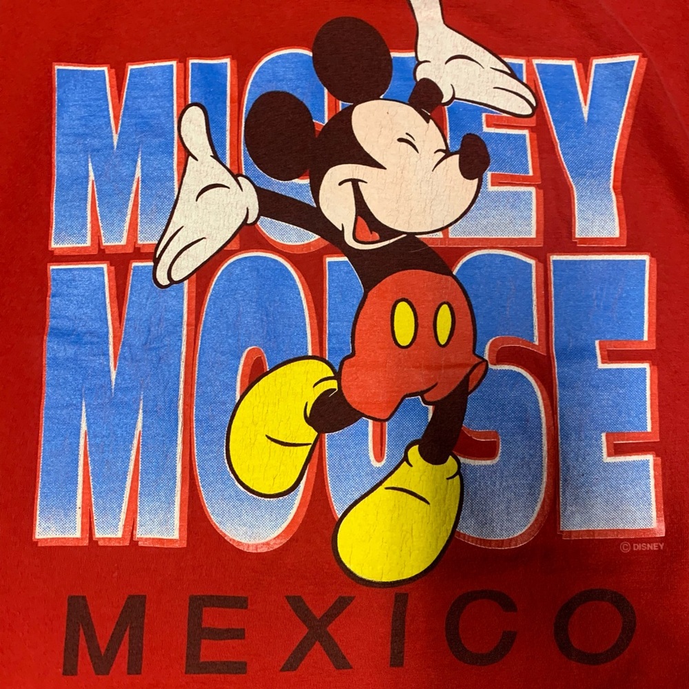 Disneyland Disney Mickey Mouse Mexico Red Tank Top Mu… - Gem